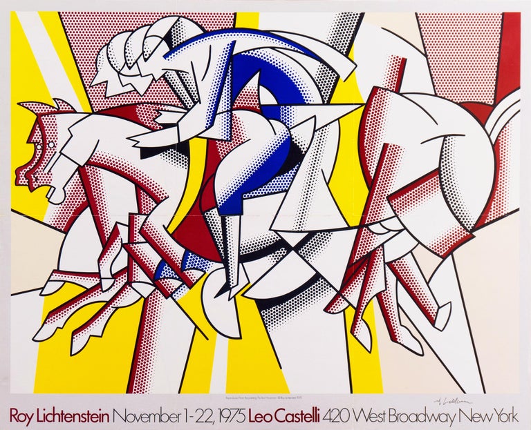 The Red Horseman', Signed Leo Castelli Gallery Exhibition Poster, Pop ...