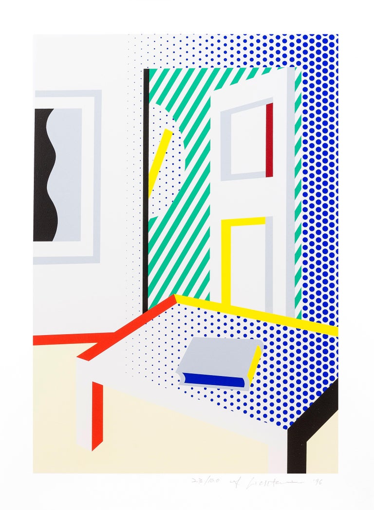 Roy Lichtenstein - Virtual Interior with Book -- Print, Interior, Pop ...