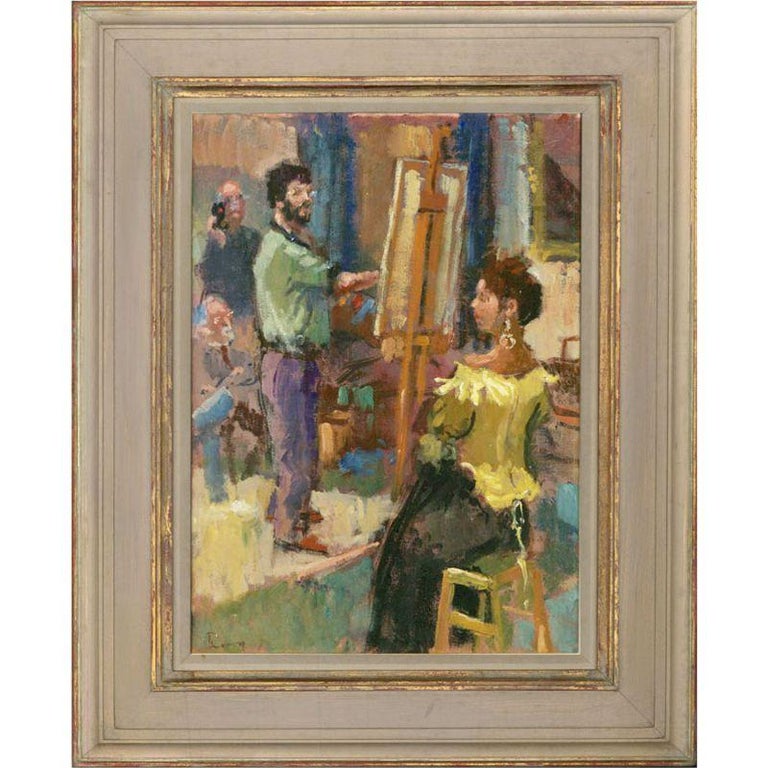 Roy Pettit - Roy Pettit (b.1935) - Framed Contemporary Oil, The Mast ...