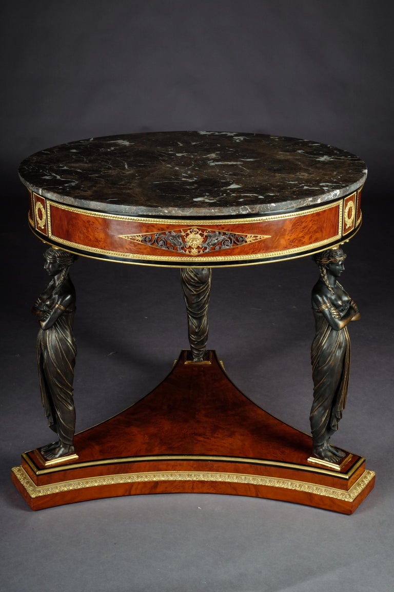 Royal and Unique Center Table/Salon Table Empire Style, Brass For Sale ...