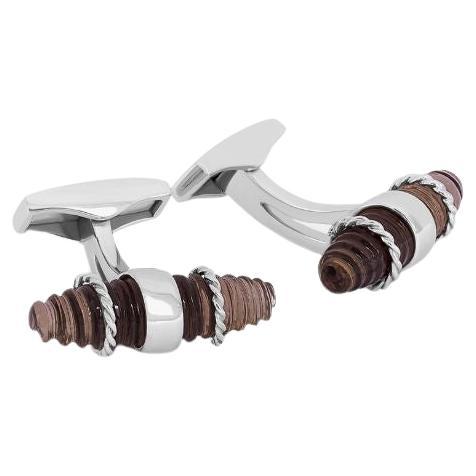 Jona Sterling Silver Bullet Cufflinks at 1stDibs