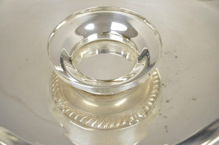 Royal Castle Sheffield Silver Plated Branch Handle Punch Bowl and Ice ...
