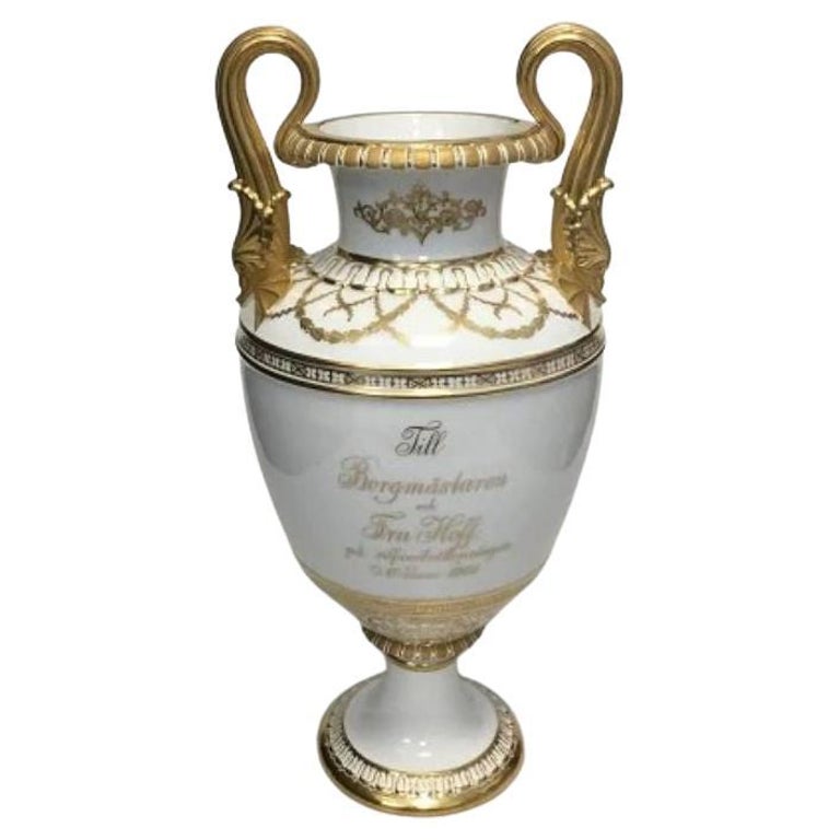 Royal Copenhagen Amphoravase with Inscription and Picture of ...