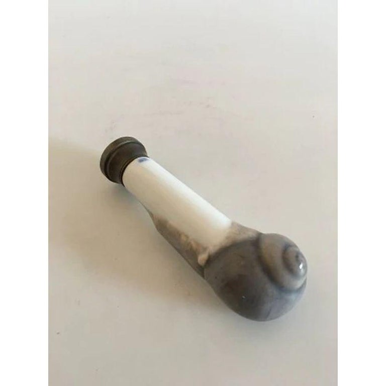 Royal Copenhagen Art Nouveau Signet/Seal with Snail Handle For Sale at ...