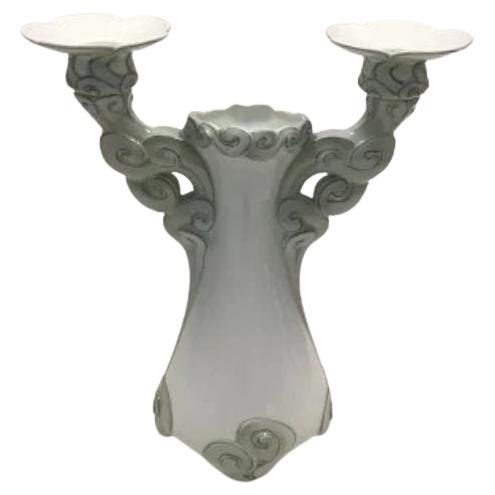 Vintage Hull Art Pottery Garniture Vase and Candlestick Set, Circa 1940 ...