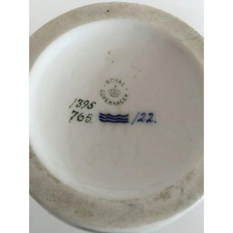 Royal Copenhagen Art Nouveu Vase with Butterfly 1395/76 For Sale at 1stDibs