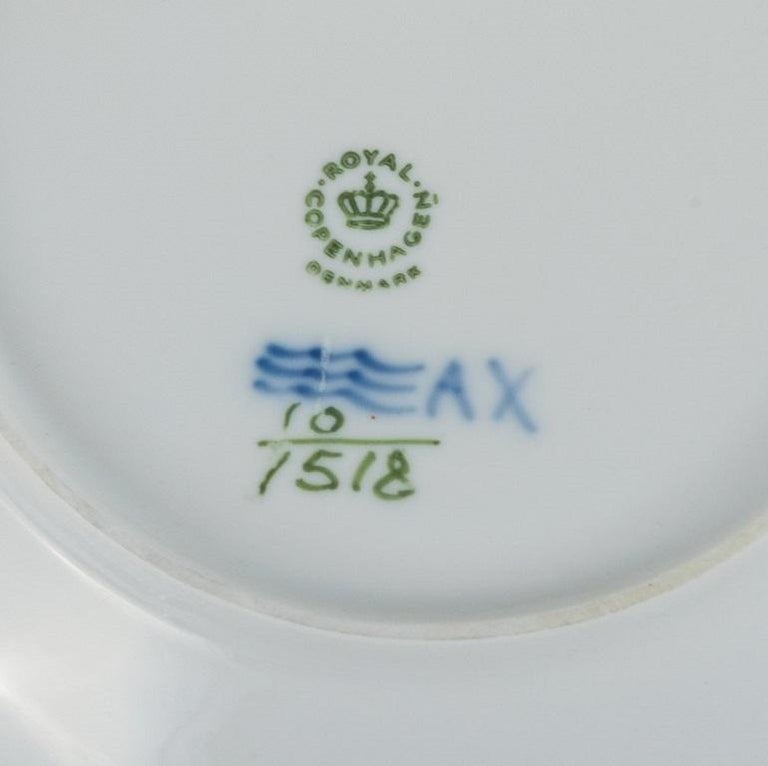 Royal Copenhagen Blue Flower curved bowl and dish. For Sale at 1stDibs