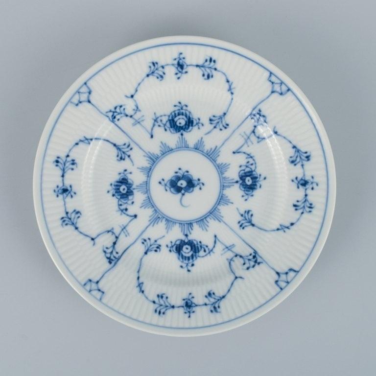 Royal Copenhagen, Blue Fluted plain, five plates. Model number 1/179 ...