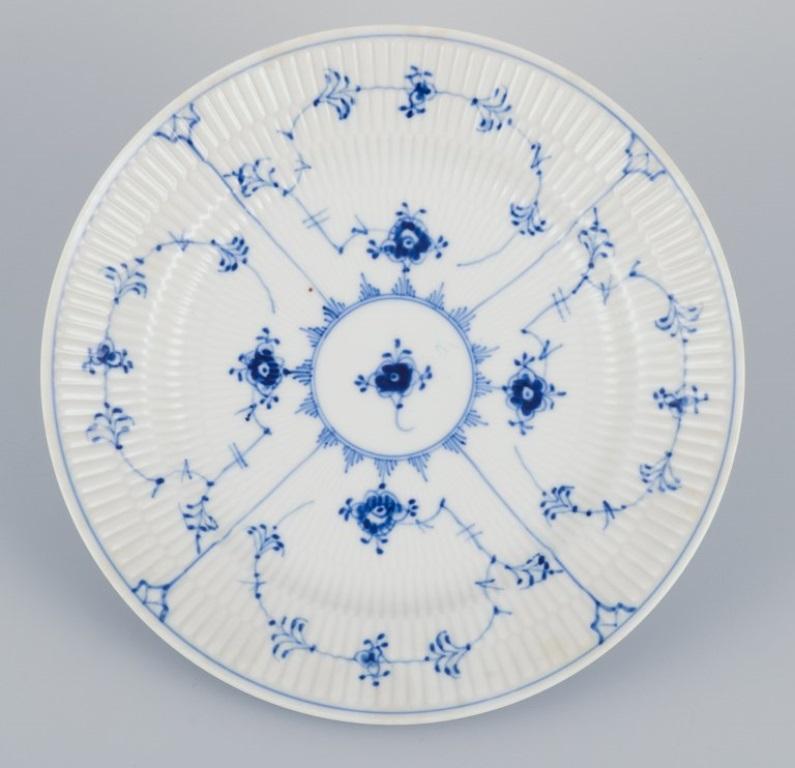 Royal Copenhagen Blue Fluted Plain. Set of six lunch plates in ...