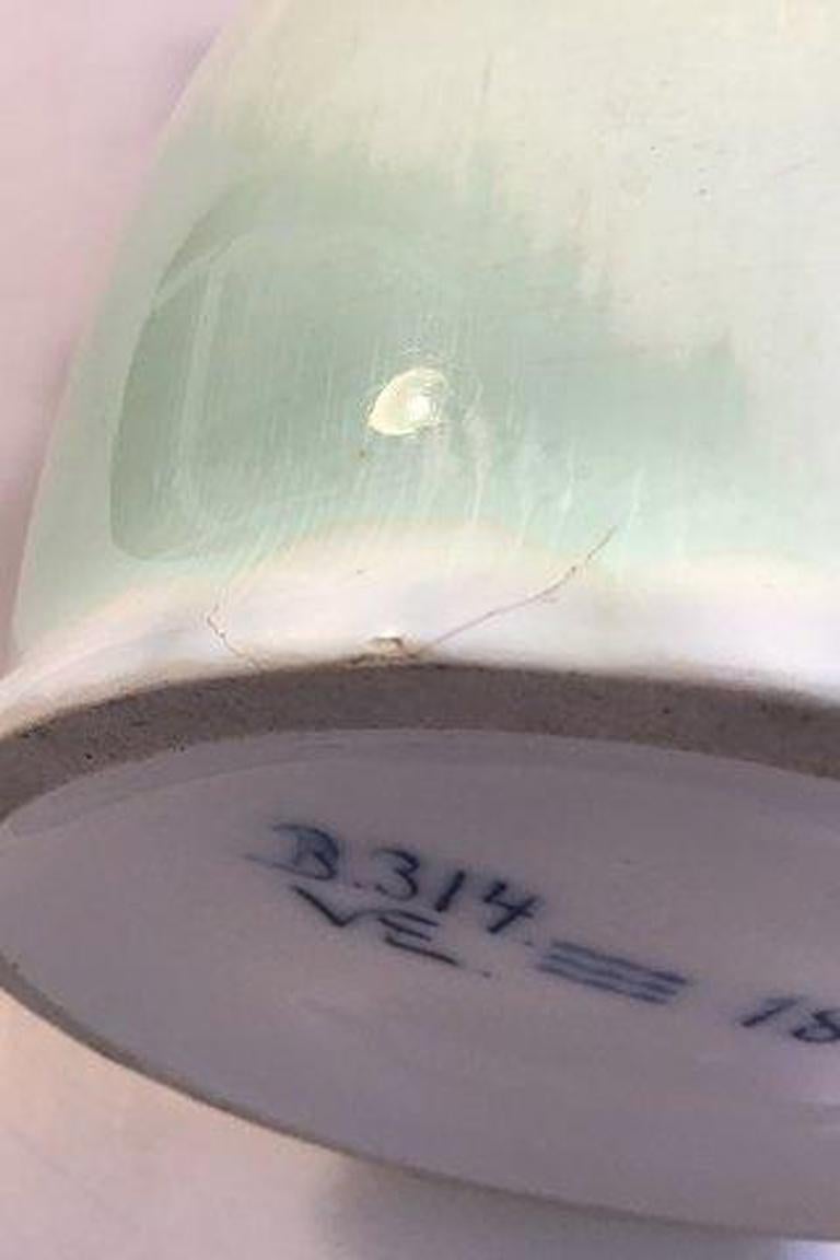 Royal Copenhagen Crystalline Vase by Valdemar Engelhardt with 3 Snails ...