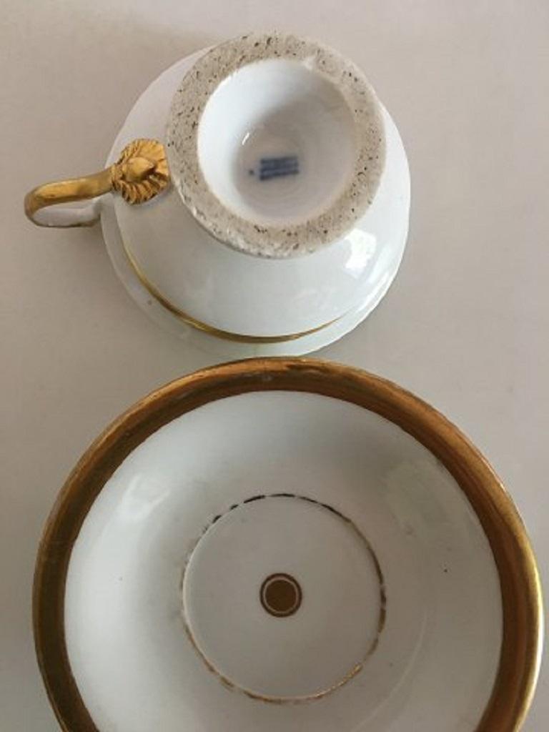 Royal Copenhagen Empire Cup and Saucer from 1820-1850 For Sale at 1stDibs