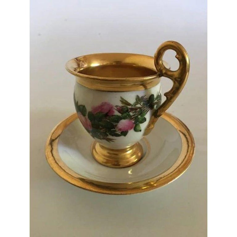 Royal Copenhagen Empire Cup with Flowers from 1820-1850 by Klein For ...
