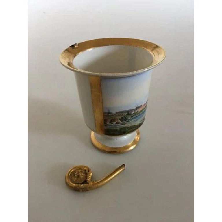 Royal Copenhagen Empire Lion Cup with Motif from Nyborg from 1820-1850 ...