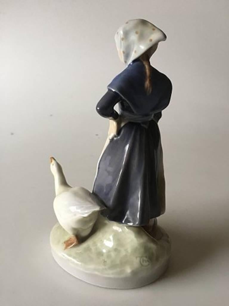 Royal Copenhagen Figurine Goose Girl For Sale at 1stDibs