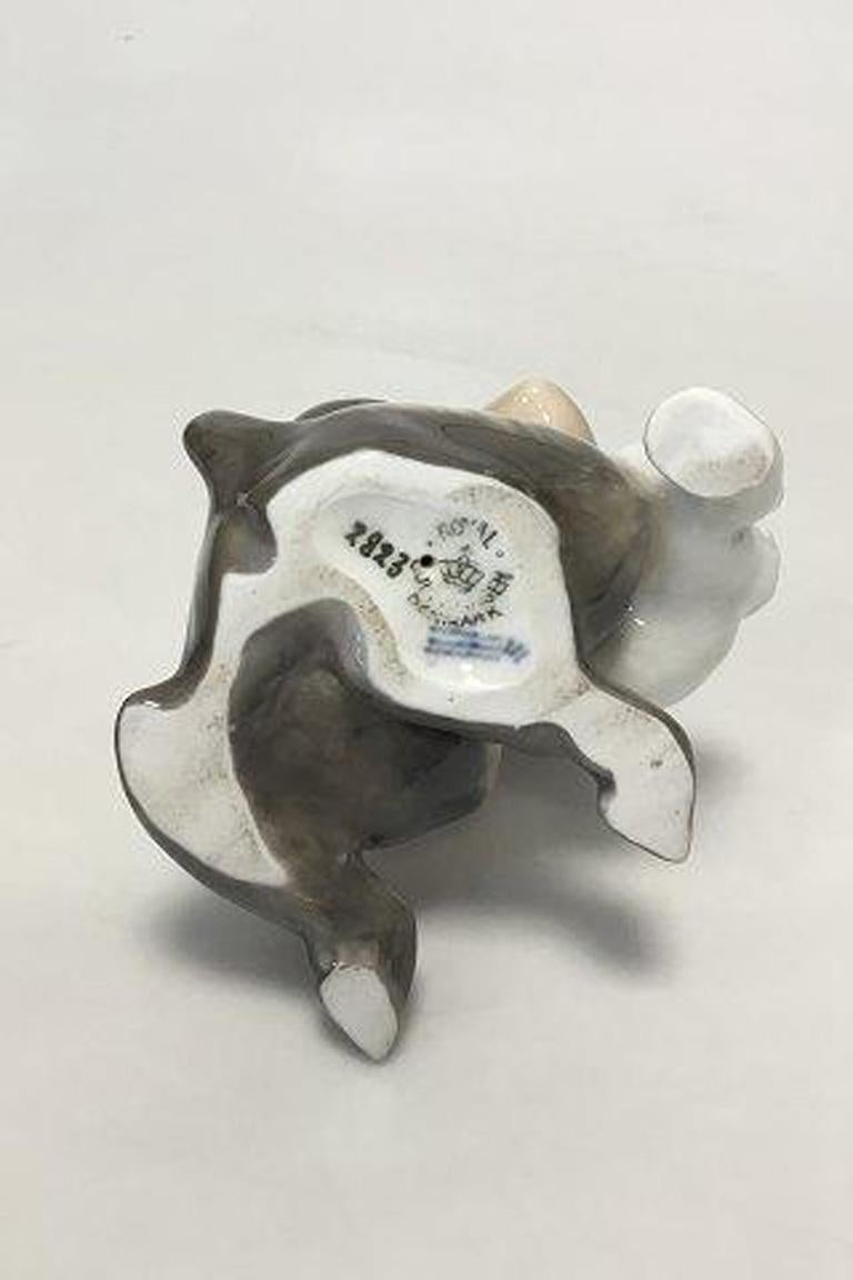Royal Copenhagen Figurine Og Faun with Dog No 2823 For Sale at 1stDibs
