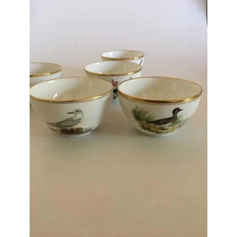 Royal Copenhagen Finger Bowls with Bird Motif from 1870-1880 For Sale ...