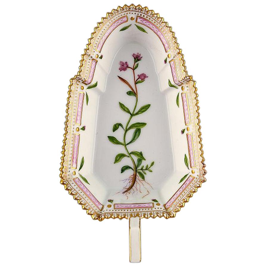 Royal Copenhagen Flora Danica Dish with Handle # 20/3543 at 1stDibs