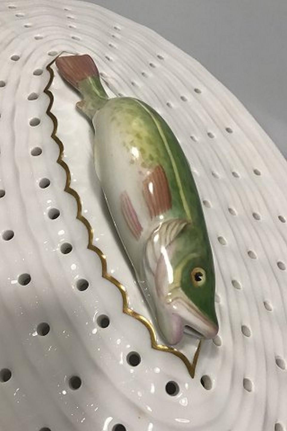 Royal Copenhagen Flora Danica Fish Drainer for Fish Platter No. 19/3522 ...
