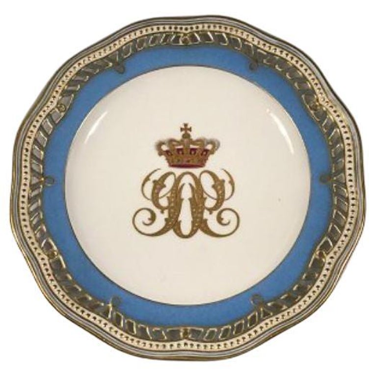 Royal Copenhagen Flora Danica Fruit Plate with Royal or Noble Monogram ...