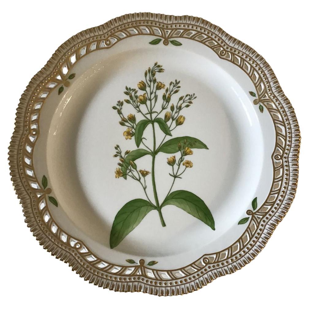 Royal Copenhagen Flora Danica Large Round Pierced Tray No 20/3528 For Sale at 1stDibs