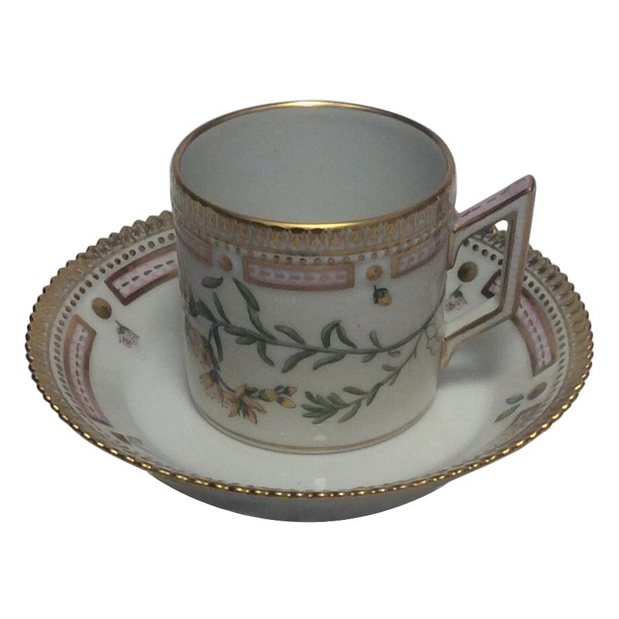 Five Sets of Royal Copenhagen Blue Flower Angular, Espresso Cups ‘Mocca ...