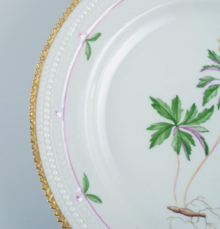 Royal Copenhagen Flora Danica Style Dinner Plate with Floral Motif ...