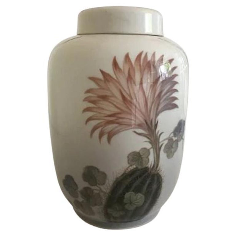 Royal Copenhagen Lidded Vase / Urn No 2686/888 with Cactus Motif For ...