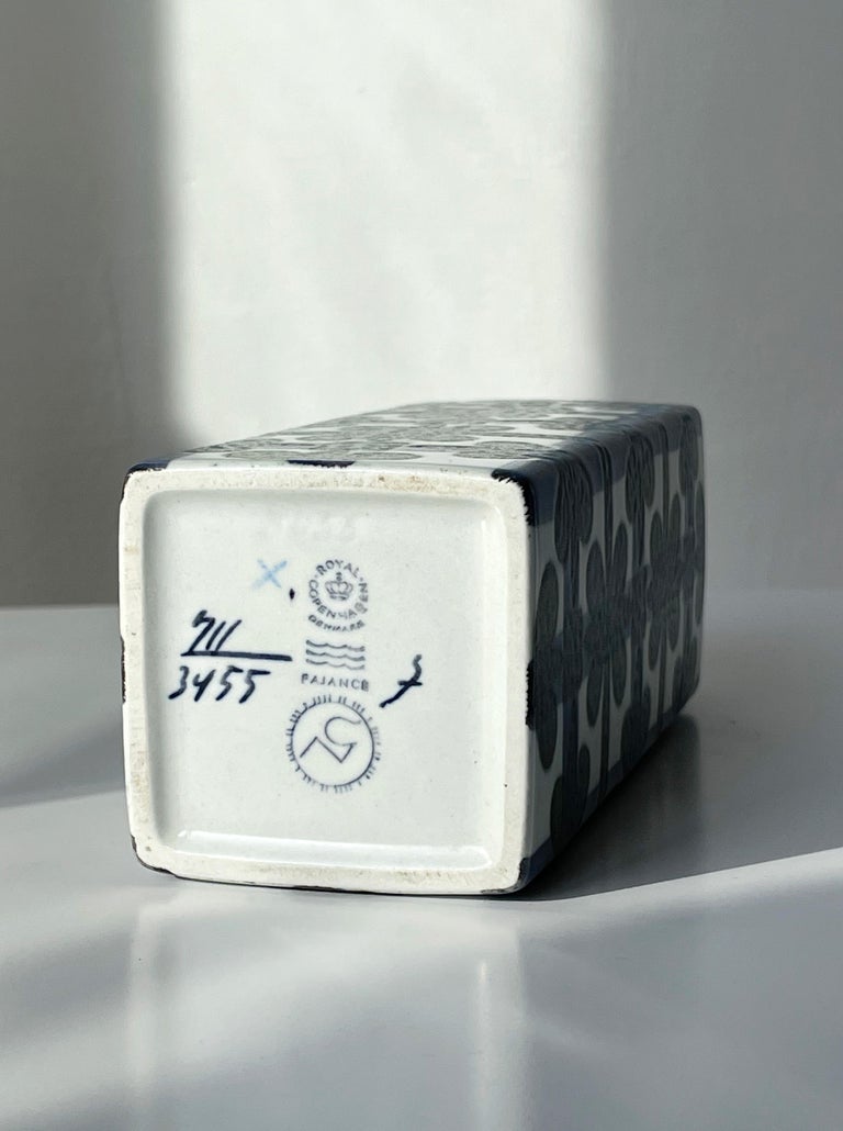 Royal Copenhagen Organic Modern Green Blue Vase, Nils Thorsson, 1960s at 1stDibs