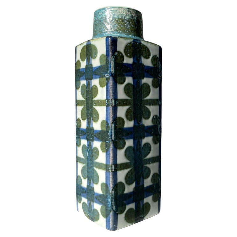 Royal Copenhagen Organic Modern Green Blue Vase, Nils Thorsson, 1960s ...