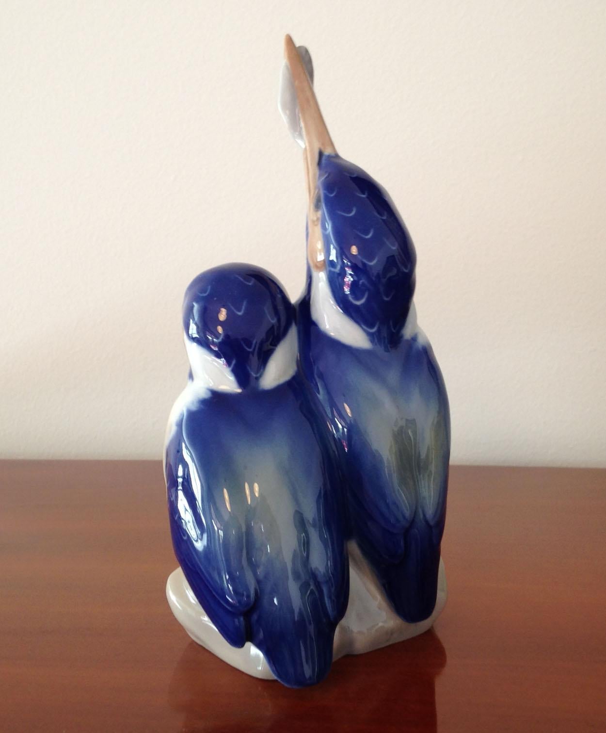 Royal Copenhagen Porcelain Figurine, Kingfishers, Model Number, 1769 ...