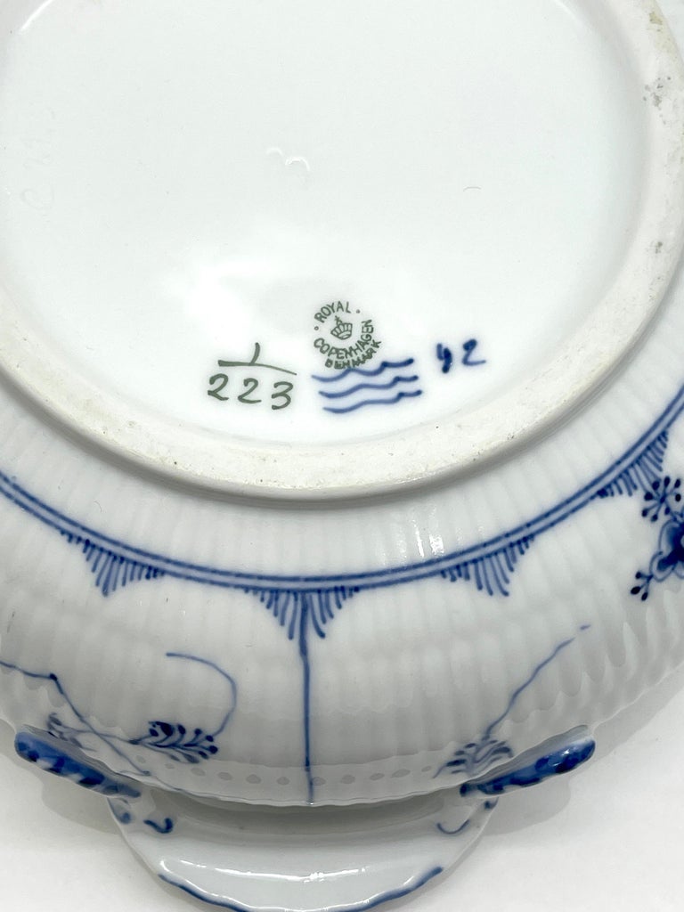 Royal Copenhagen Round Soup Tureen in the "Blue Fluted" Pattern #1/232 ...