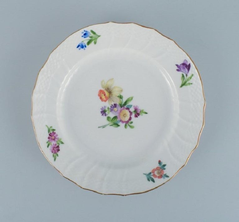 Royal Copenhagen, Saxon Flower, Nine Plates in Porcelain For Sale at ...