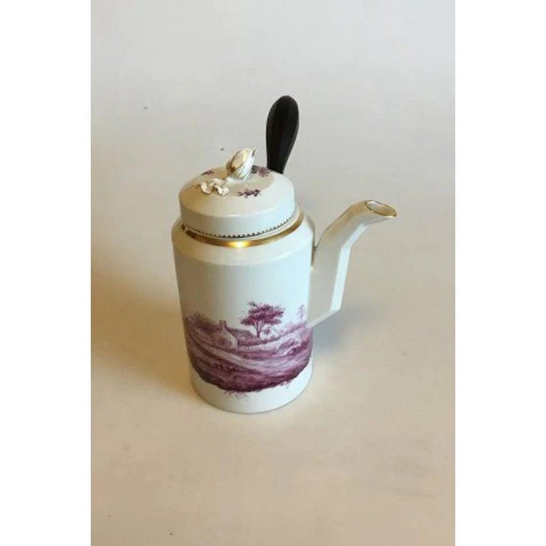 Royal Copenhagen Tete á Tete Coffee Set with Dark Rose Decoration in ...