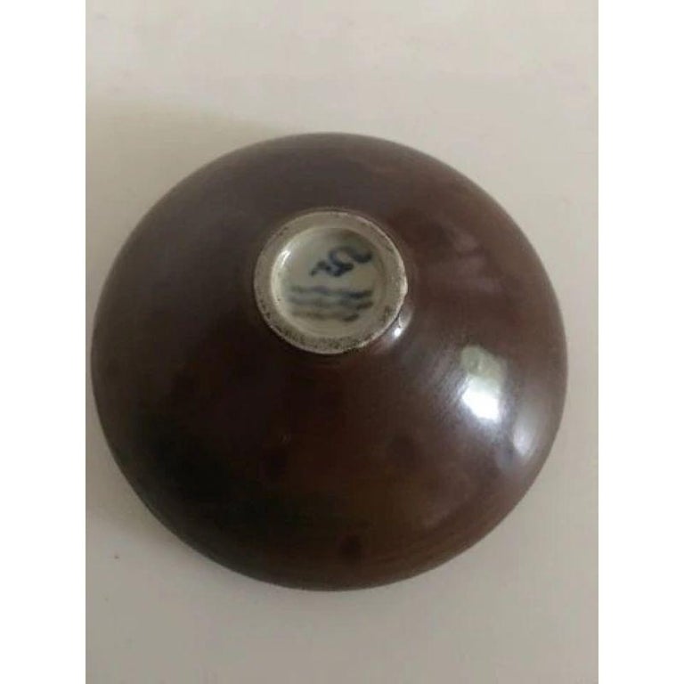 Royal Copenhagen Unique Stoneware Bowl by Nils Thorsson For Sale at 1stDibs