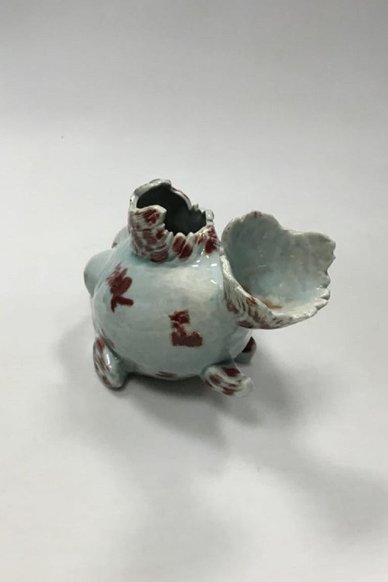 Royal Copenhagen Vase Shaped like a Fish 'Knurhane?' For Sale at 1stDibs