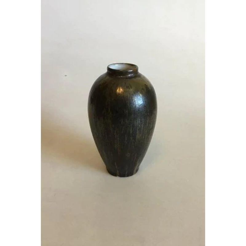 Royal Copenhagen Vase with Brown Glaze, Designed by Carl Frederik ...