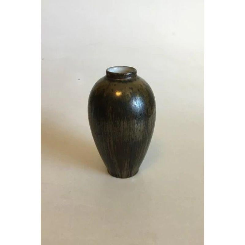 Royal Copenhagen Vase with Brown Glaze, Designed by Carl Frederik ...