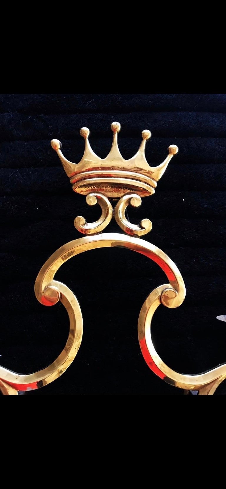 Royal Crown Bronze Wall Lighting by Valenti, Spain, 1970 For Sale at ...
