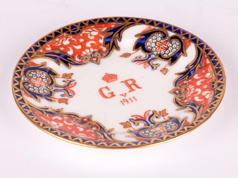 Royal Crown Derby George V Commemorative Coronation Pin Dish For Sale ...