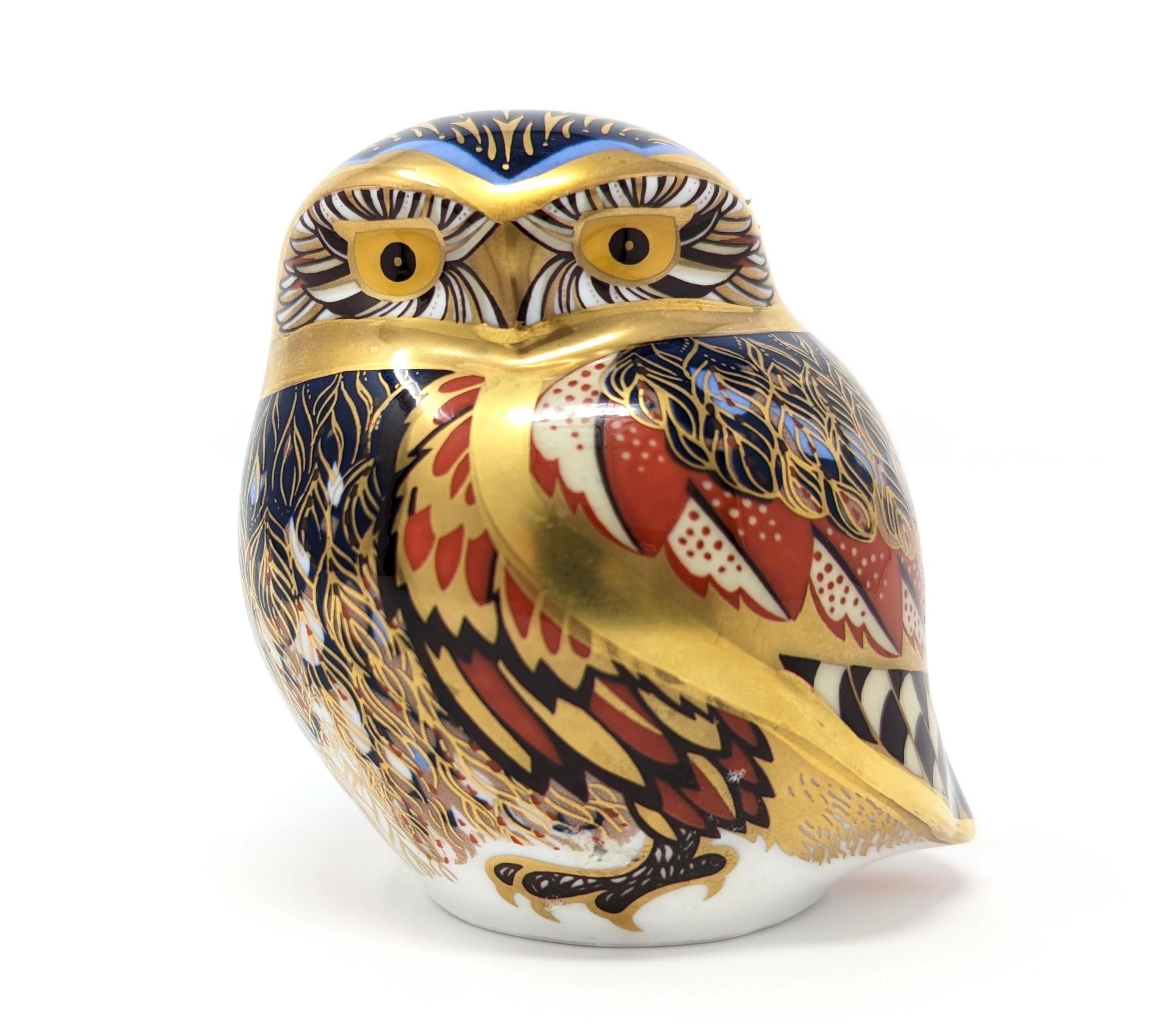 Royal Crown Derby Nightingale Owl Porcelain Bird Figurine Paperweight ...