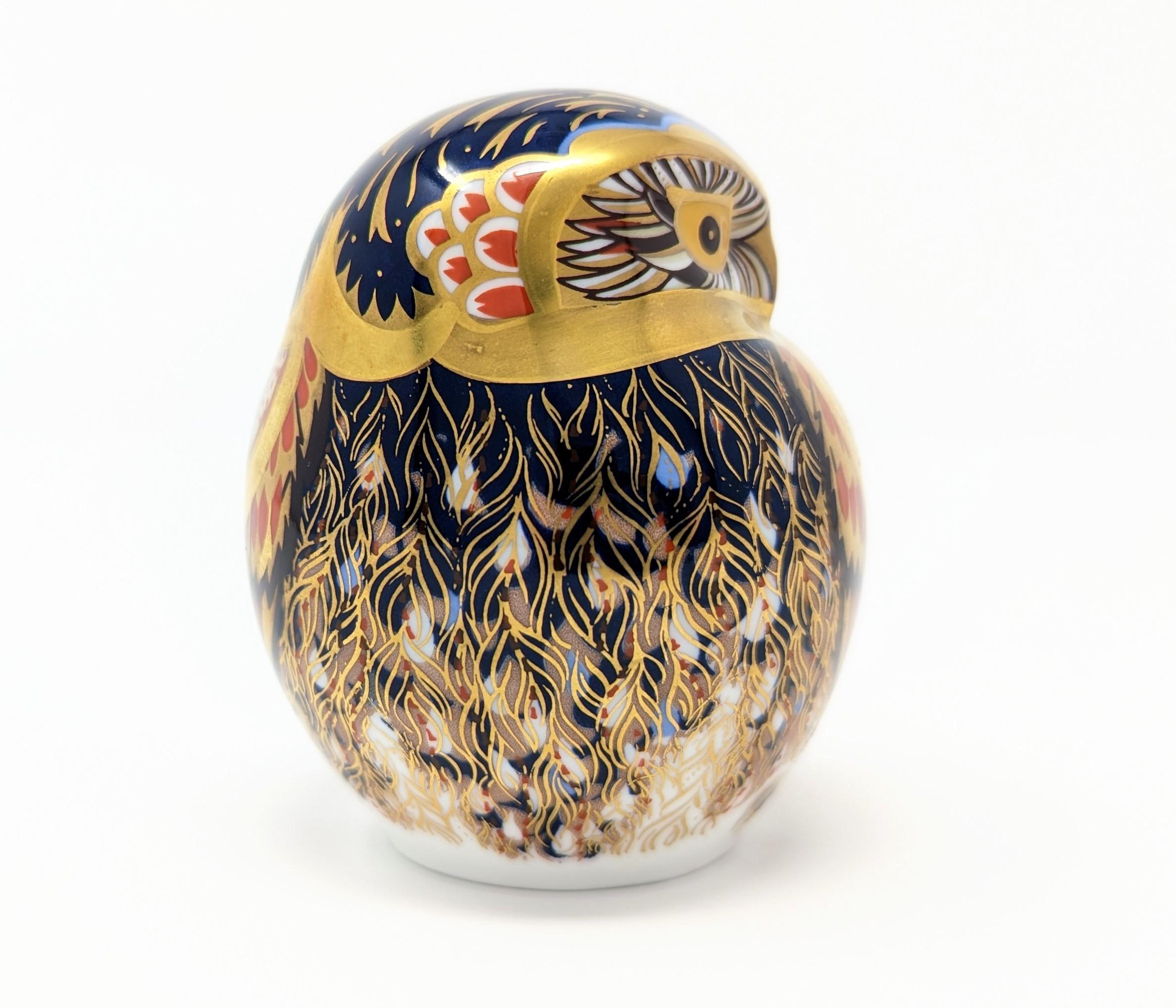 Royal Crown Derby Nightingale Owl Porcelain Bird Figurine Paperweight ...