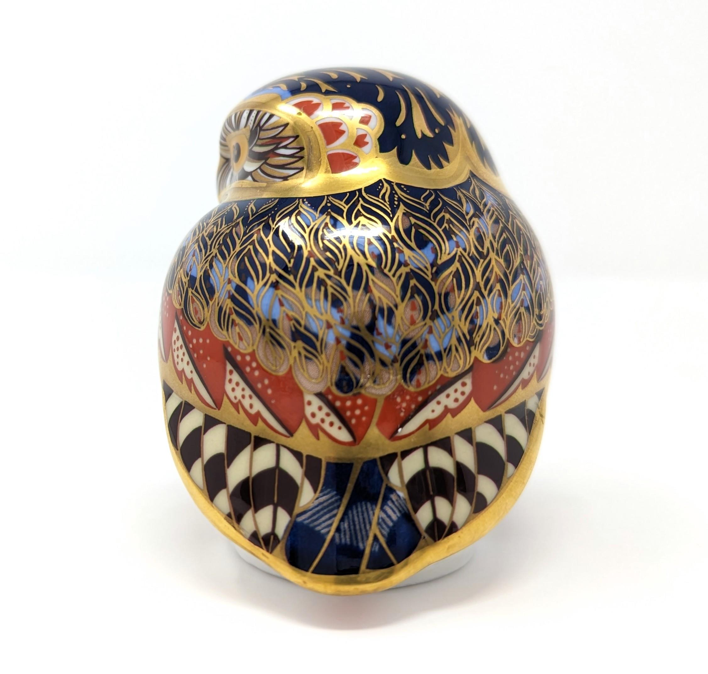 Royal Crown Derby Nightingale Owl Porcelain Bird Figurine Paperweight ...