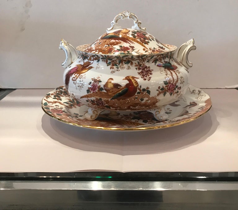 Royal Crown Derby Olde Avesbury Soup Tureen with Underplate For Sale at ...