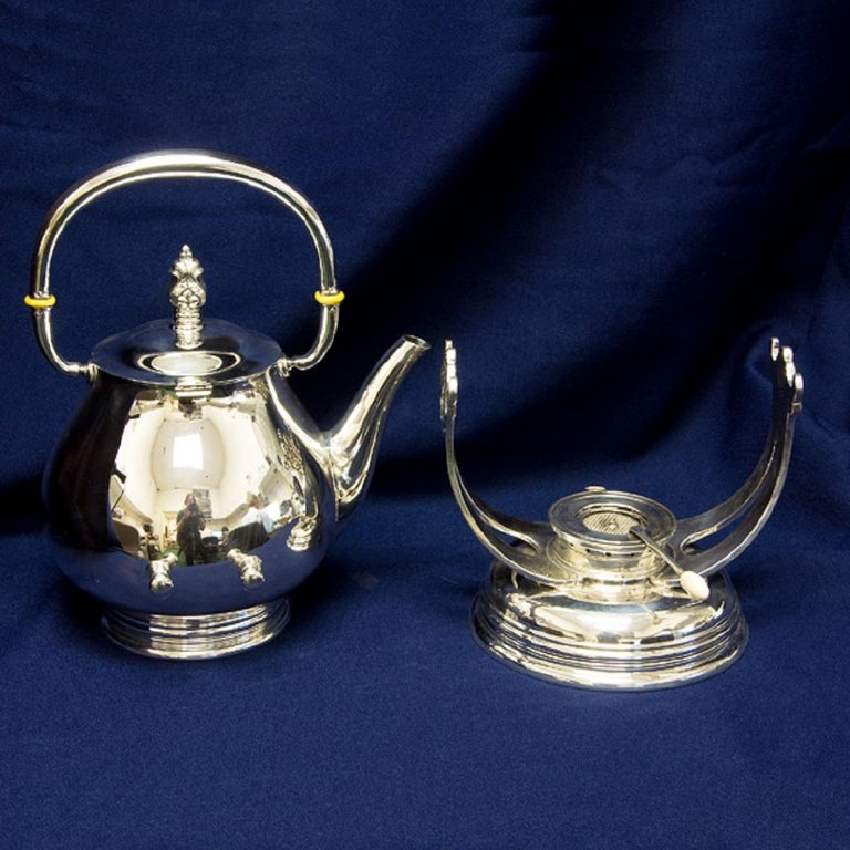 Royal Danish International Silver Sterling Hot Water Kettle on Stand ...