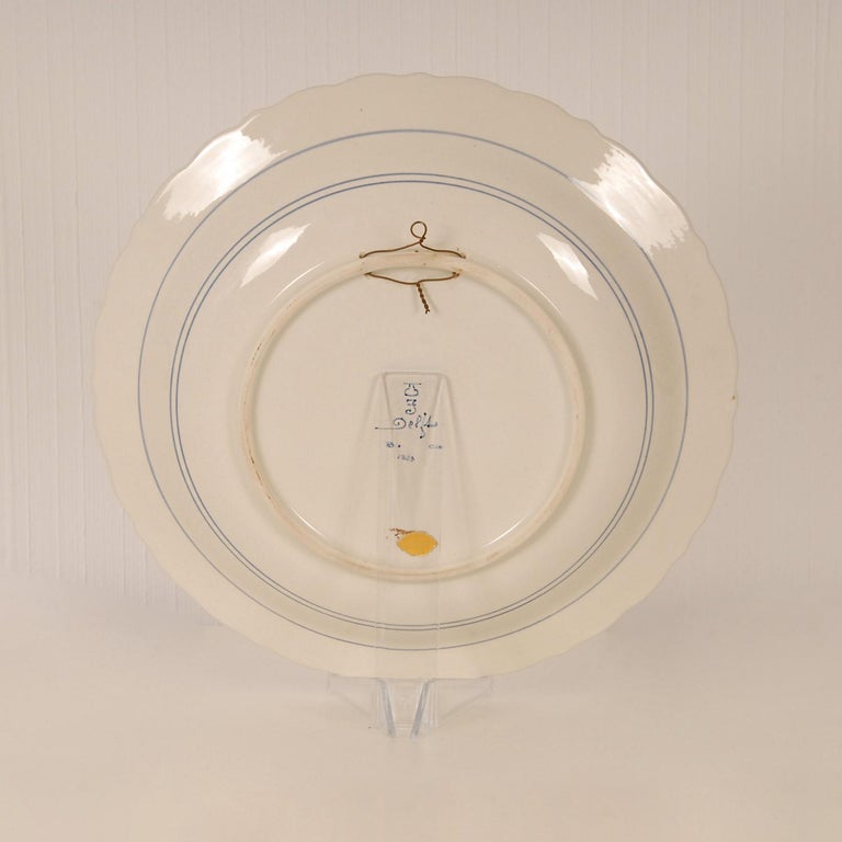 Royal Delft Dutch Delftware Baroque Portrait Plate Collectors Wall ...