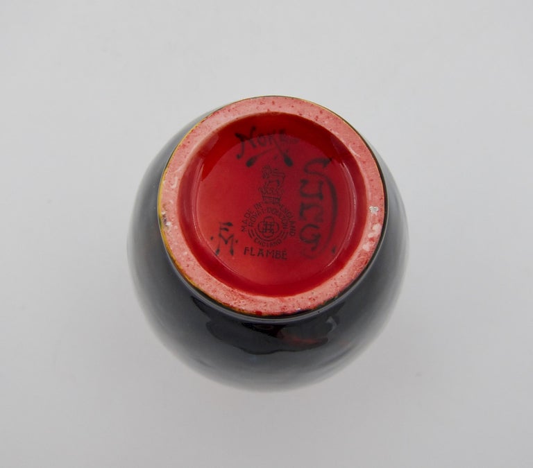 Royal Doulton Flambe Sung Ware Vase Signed by Noke and Moore For Sale ...