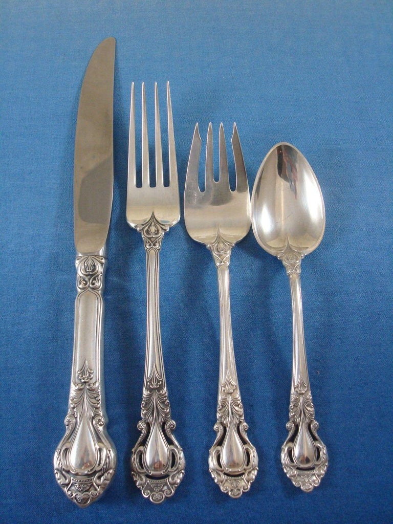 Royal Dynasty by Kirk Stieff Sterling Silver Flatware Service Set 54 ...