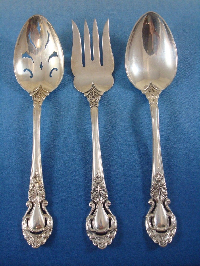 Royal Dynasty by Kirk Stieff Sterling Silver Flatware Service Set 54 ...