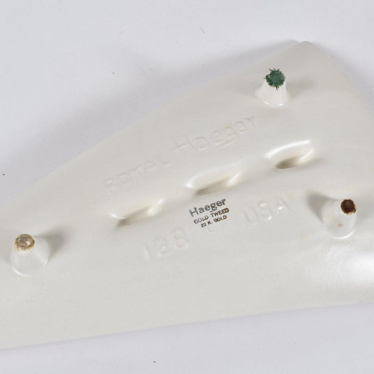 Royal Haeger Gold Tweed Mermaid Planter Ashtrays and Candy Dish Set For ...