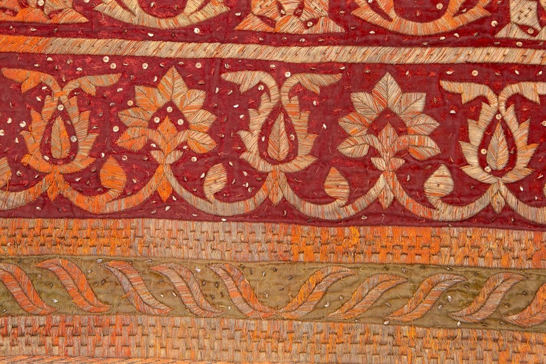 Royal Indian Textile Large Embroidery Velvet Metal Thread, 1800-1820 ...